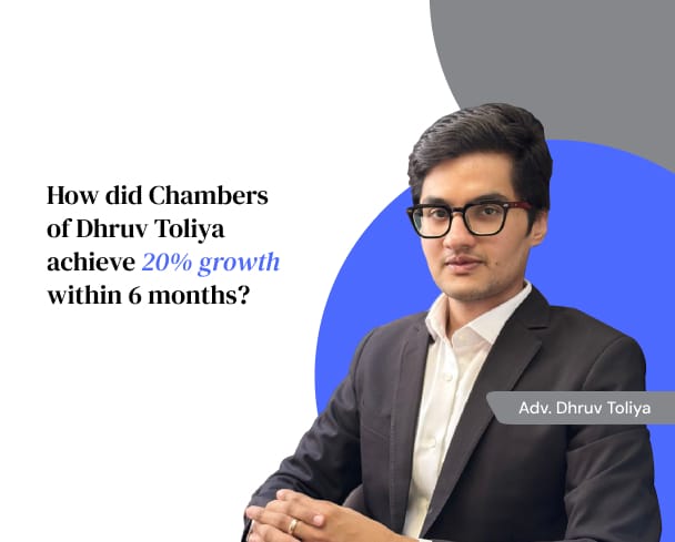How did Chambers of Dhruv Toliya achieve 20% growth within 6 months?